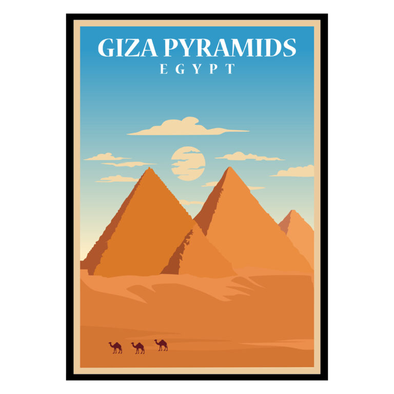 The Great Pyramids Giza Poster | Buy Posters & Art Prints at ...