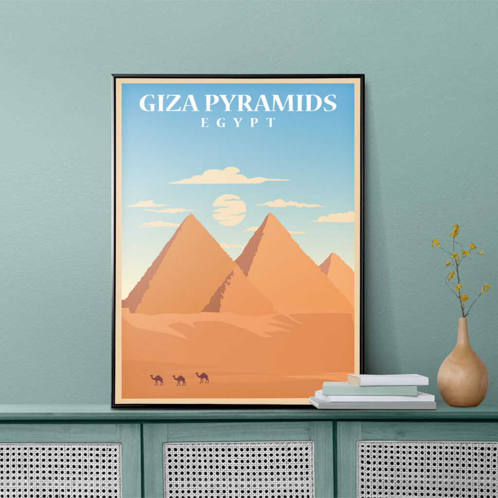 The Great Pyramids Giza Poster | Buy Posters & Art Prints at ...