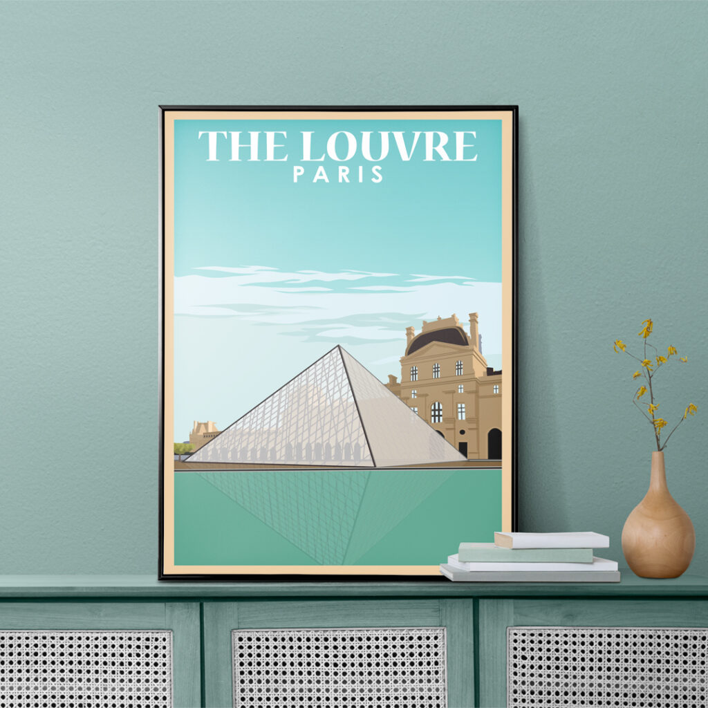 The Louvre Paris Poster | Buy Posters & Art Prints at Posternature.com