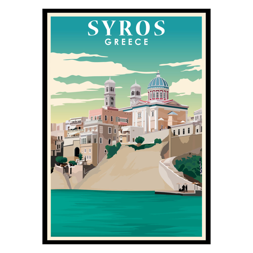 Syros Cyclades Greece Poster | Buy Posters & Art Prints at Posternature.com