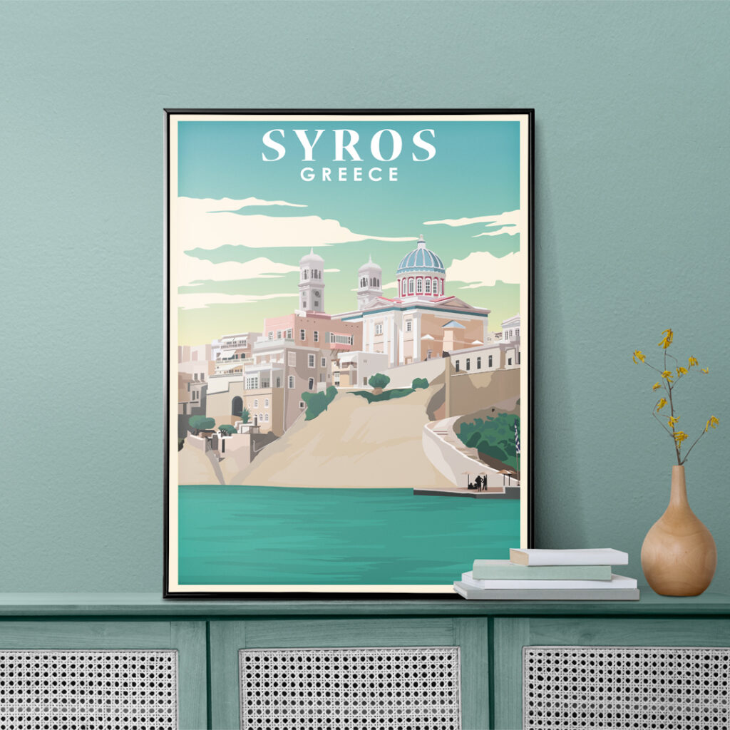 Syros Cyclades Greece Poster | Poster Nature: Art Prints