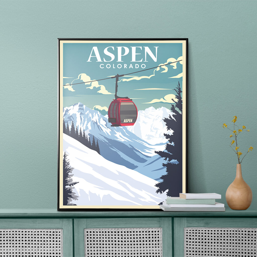 Aspen Mountain Colorado USA Poster | Buy Posters & Art Prints at ...