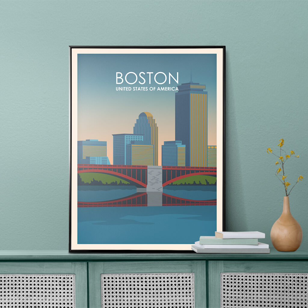Boston Massachusetts USA Poster | Buy Posters & Art Prints at ...