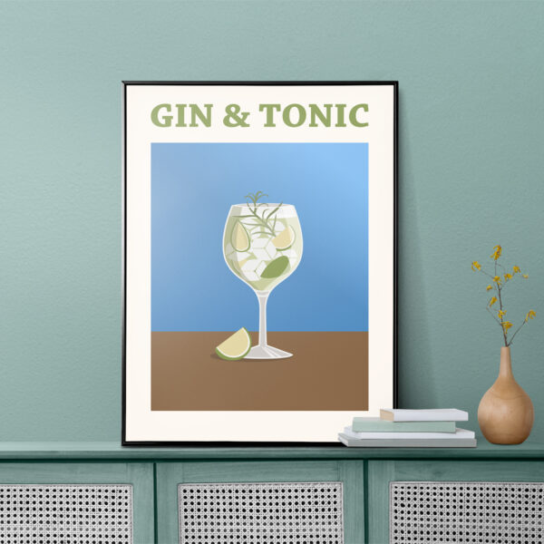 Gin Tonic Cocktail Poster | Poster Nature: Art Prints