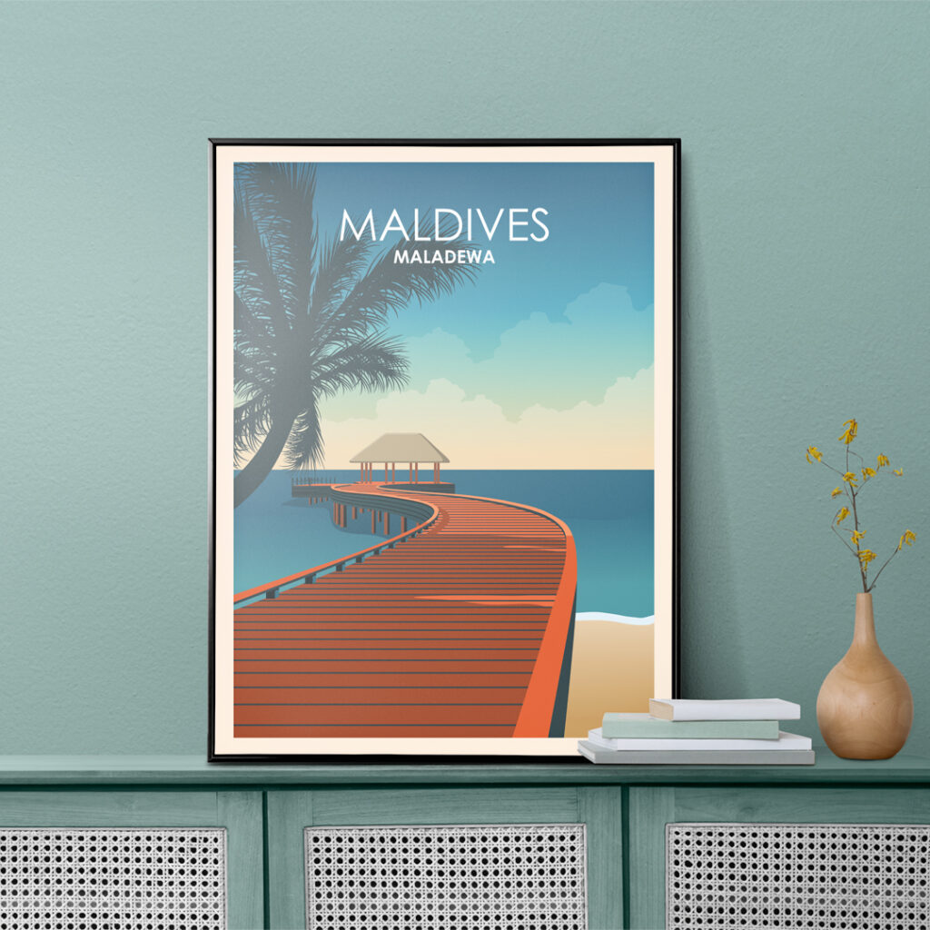 Maldives Maladewa Poster | Poster Nature: Art Prints