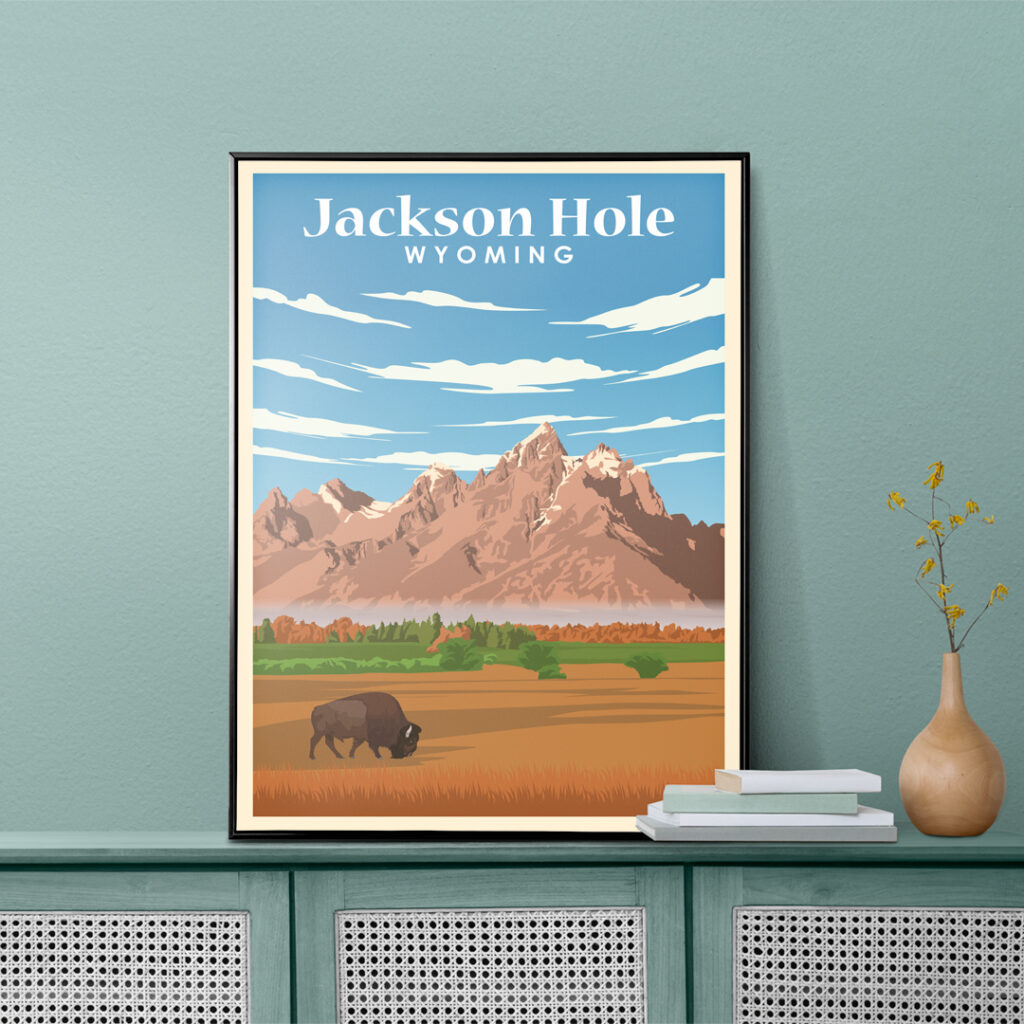 Jackson Hole Wyoming USA Poster | Poster Nature: Art Prints