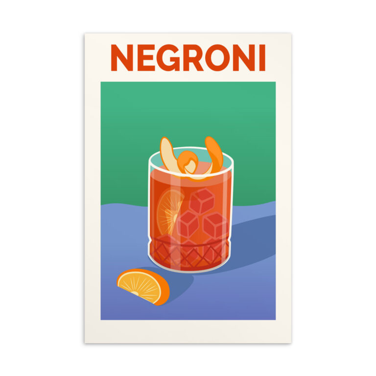 Negroni Postcard | Buy Posters & Art Prints at Posternature.com