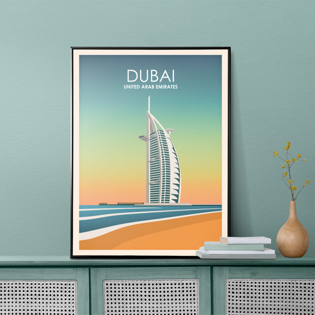 Dubai Burj Al Arab Poster | Poster Nature: Art Prints
