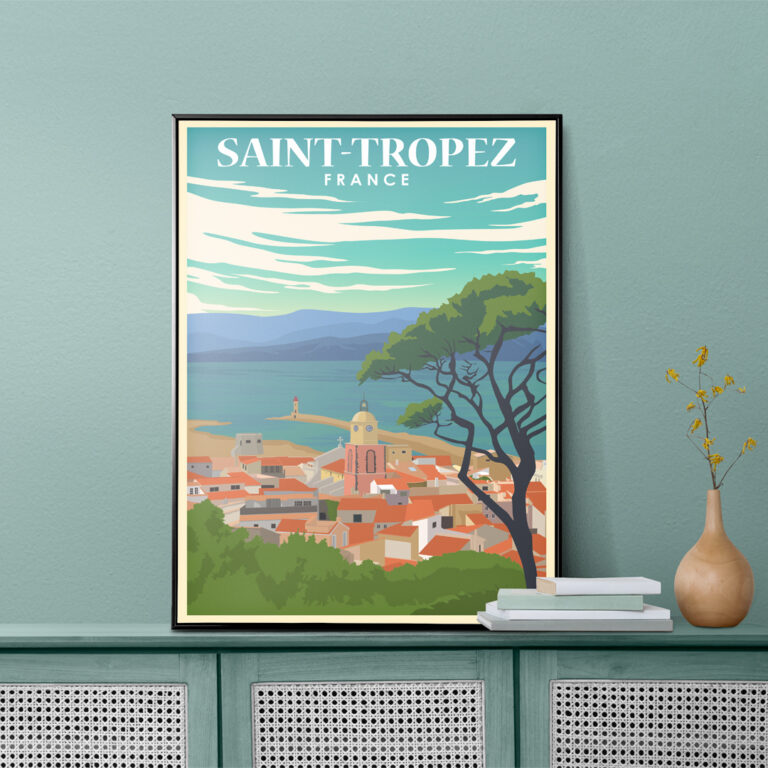 Saint-Tropez France Poster | Buy Posters & Art Prints at Posternature.com