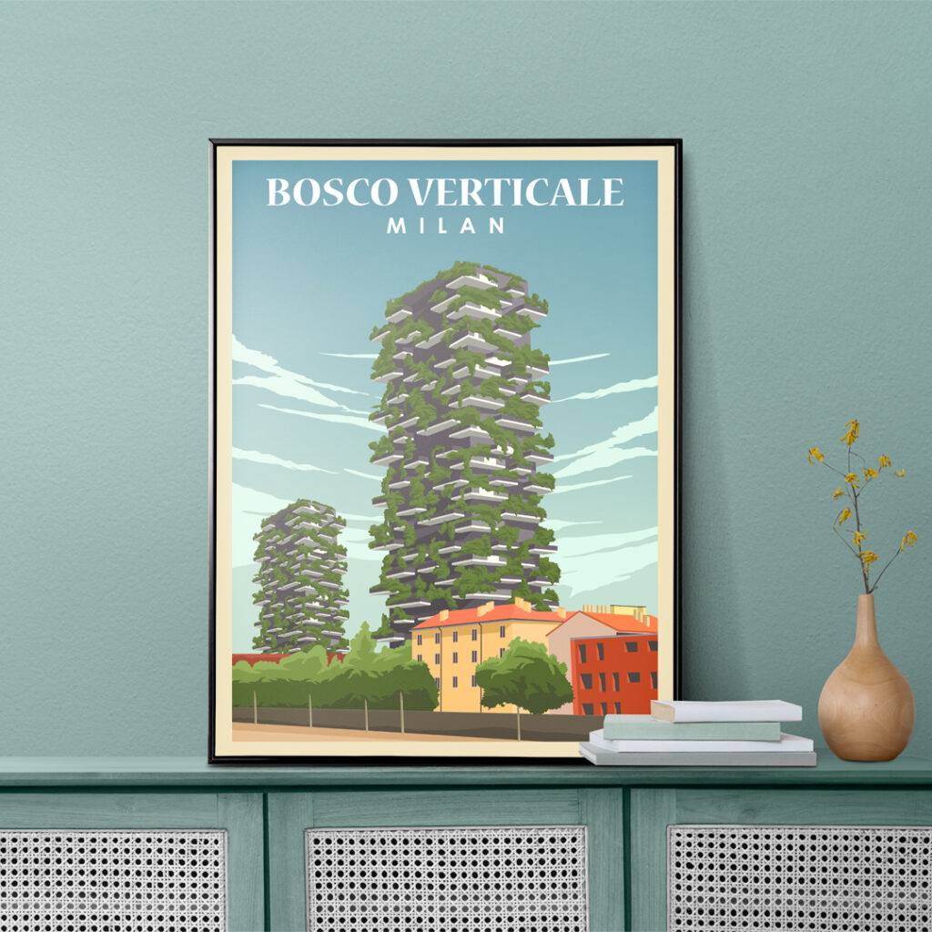 Bosco Verticale Milan Italy Poster | Poster Nature: Art Prints