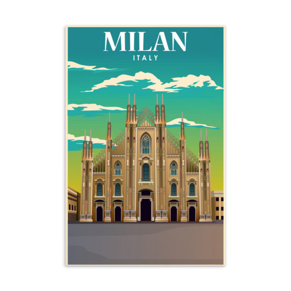 Milan Postcard | Buy Posters & Art Prints at Posternature.com