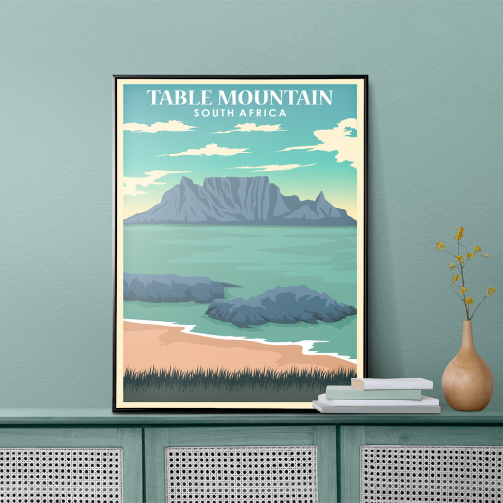 Table Mountain South Africa Poster | Poster Nature: Art Prints