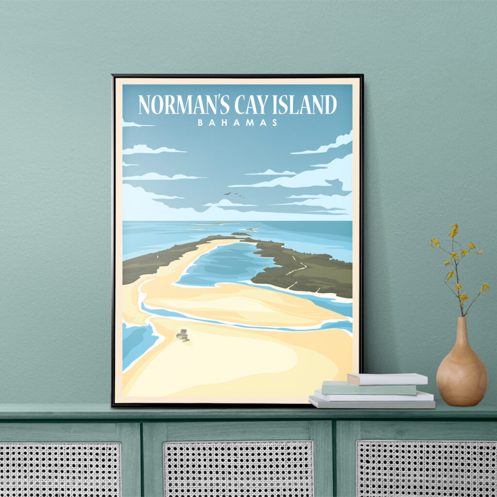 Norman's Cay Island Bahamas Poster | Poster Nature: Art Prints