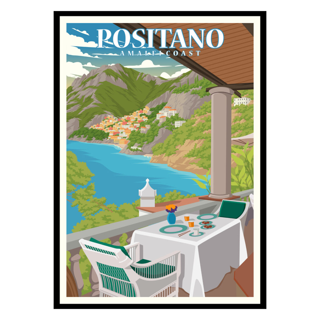 Positano Lemons Amalfi Coast Italy Poster | Buy Posters & Art Prints at ...